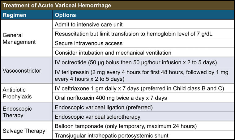 Uk Guidelines On The Management Of Variceal Haemorrhage In